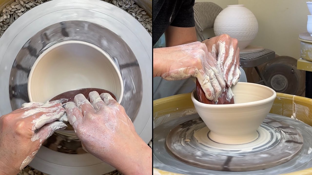 662. Using 3 Round Ribs to Throw a Perfect-Curved Bowl with Hsin-Chuen ...