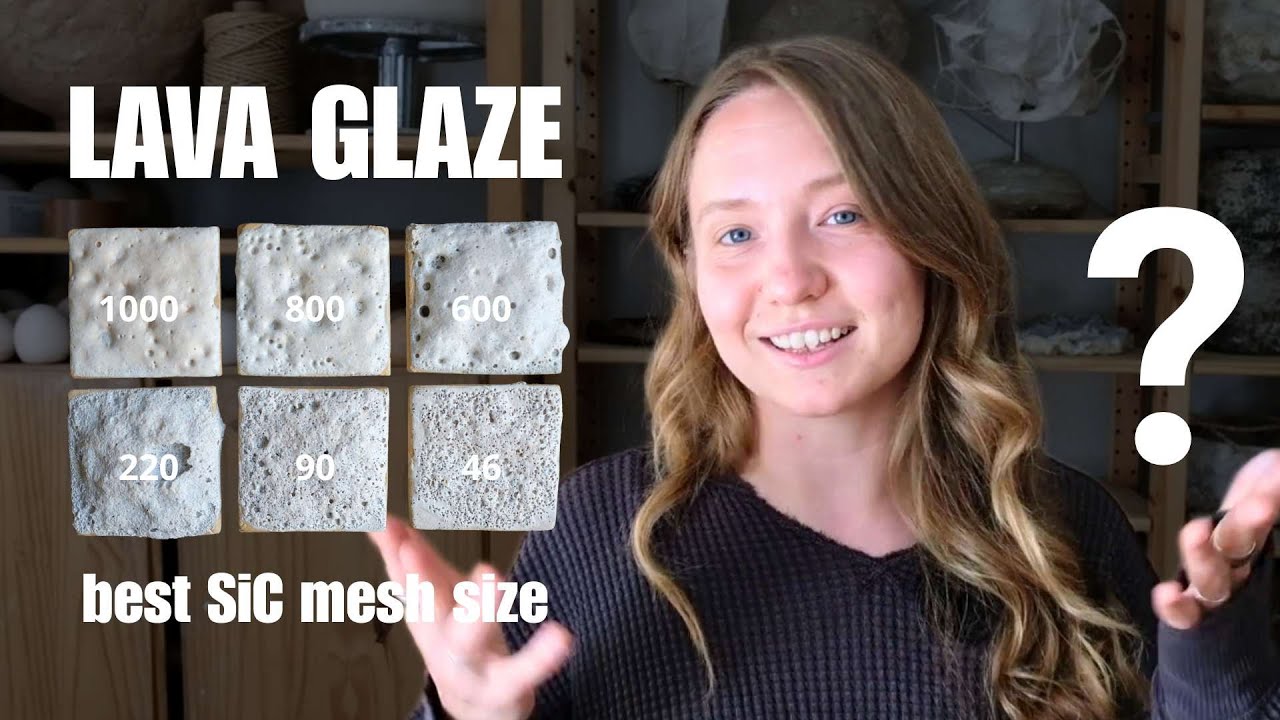 Lava Glaze Secrets: How SiC Mesh Size Changes This Textured Pottery ...
