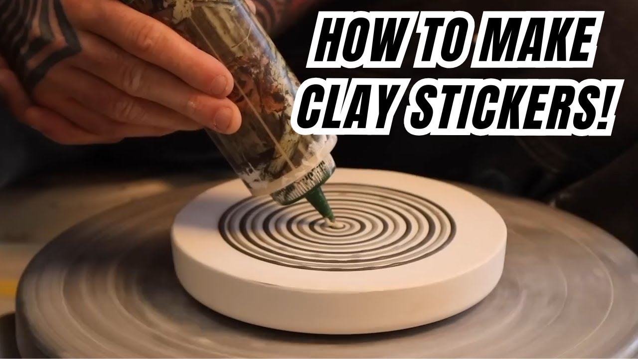 How to Make “Clay Stickers” by Slip Trailing Designs on Plaster | A ...