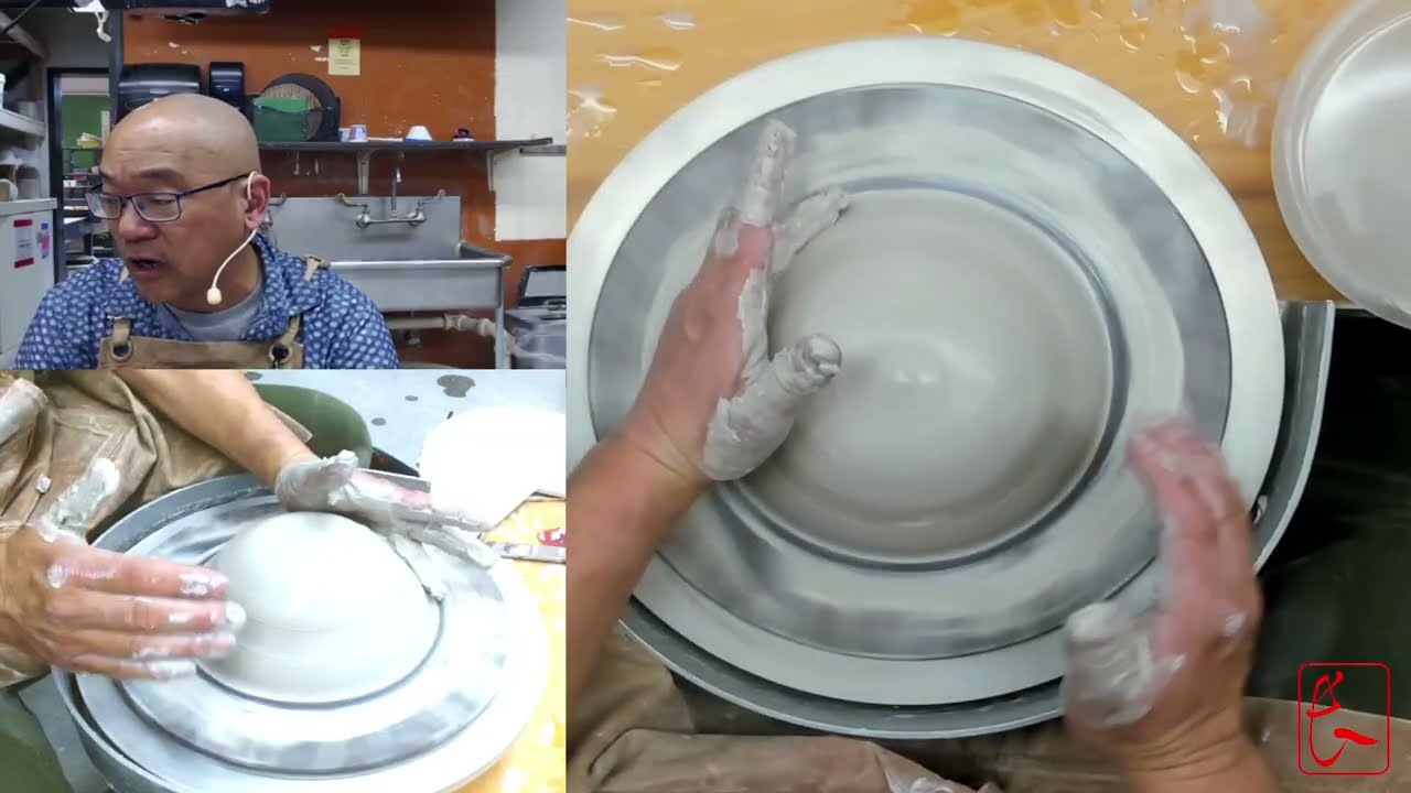 How to make a 12 inch plate on the pottery wheel • Claystation